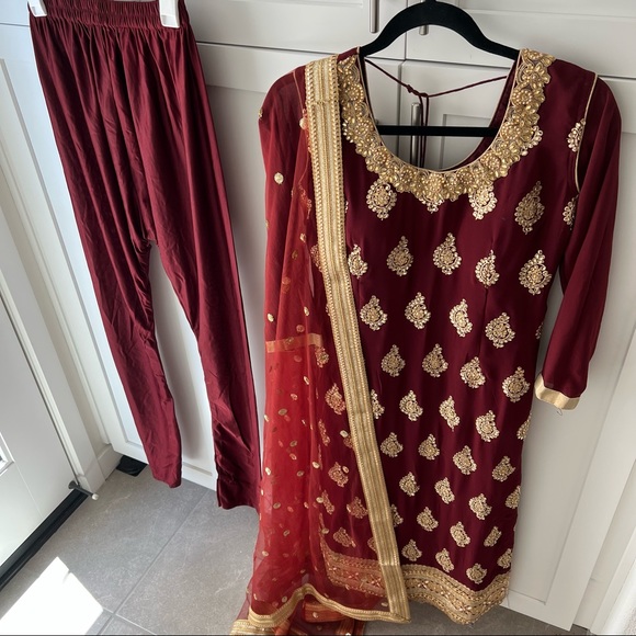 MKP | Lehengas | 3piece Indian Pajami Suit Indian Suit | Poshmark